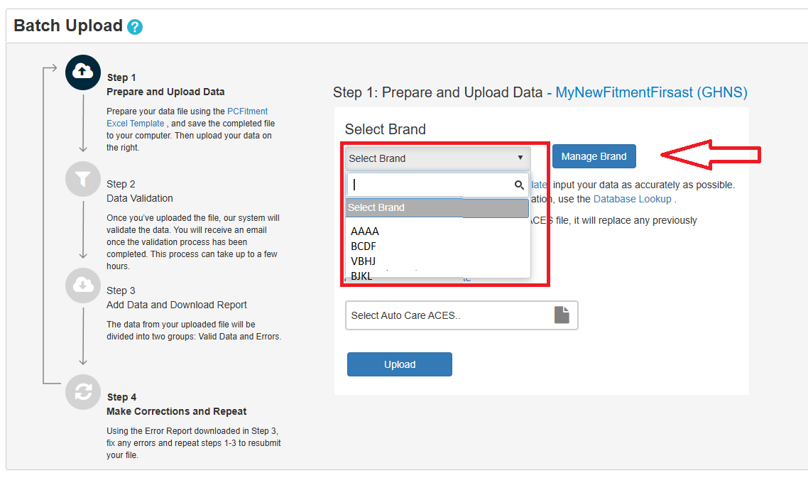 Use of Brand Code – PCFitment Guide
